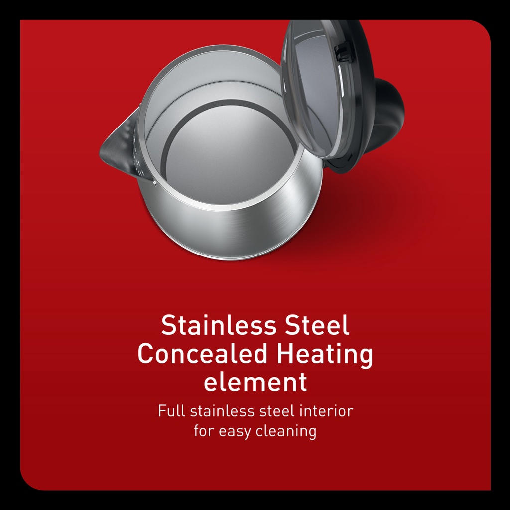 Tefal Handy Stainless Steel Electric Kettle 1.7L KI800D – SUS304 ...