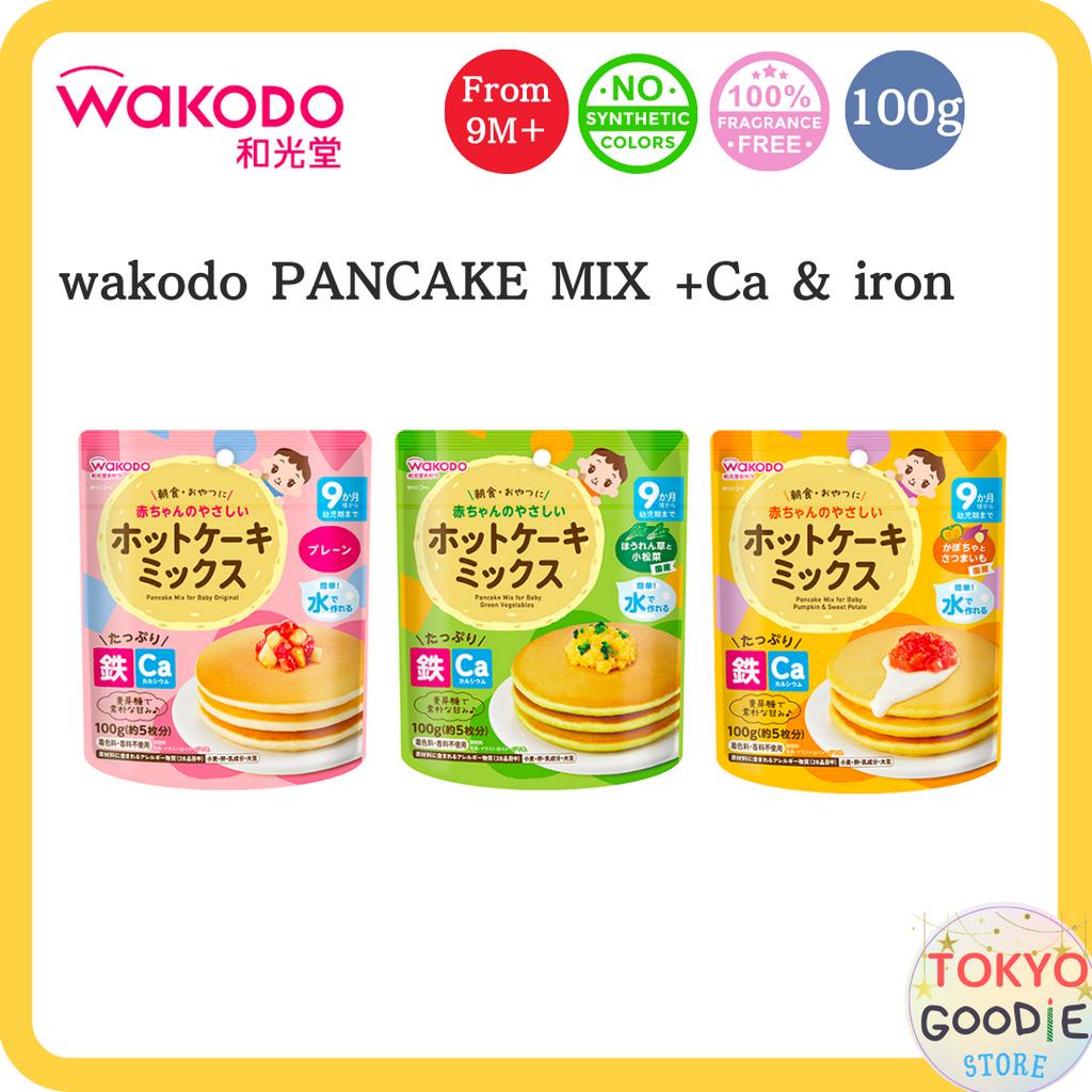 【Wakodo baby Pancake Mix 100g 9M＋】 Japan Baby Food Pumpkin Sweet Potato ...