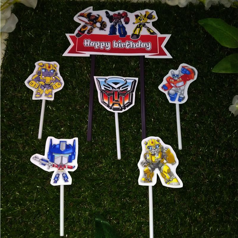 Transformer cake Topper happy birthday birthday cake Decoration ...