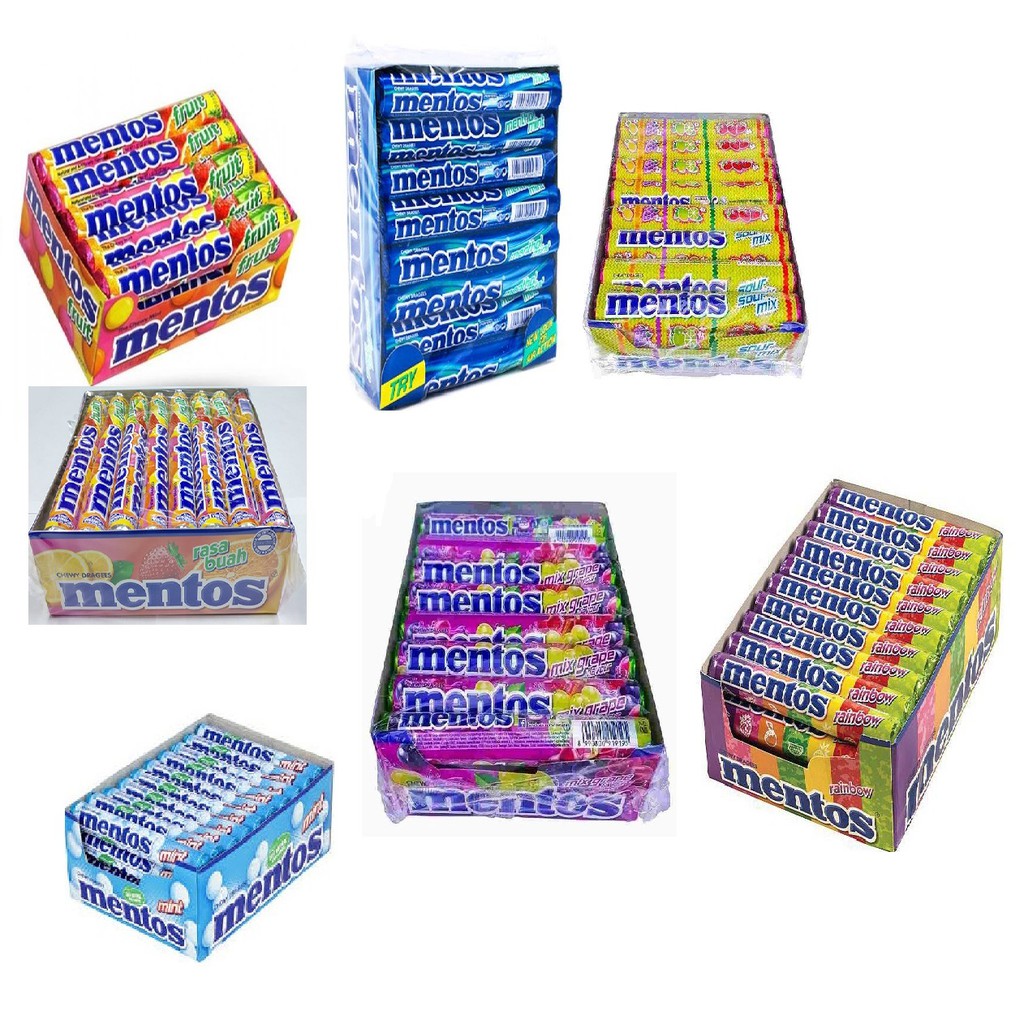 MENTOS CHEWY DRAGEES 24 ROLLS (24X37G) | Shopee Singapore