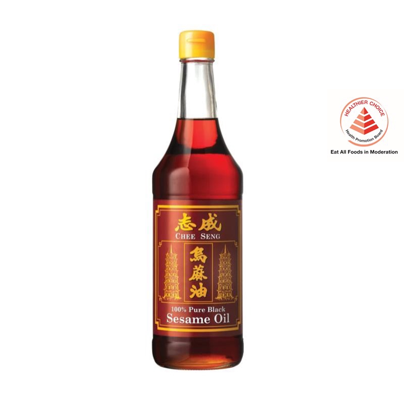 Chee Seng 100% Pure Black Sesame Oil 650Ml (Halal) | Shopee Singapore