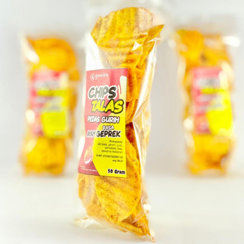 Macro Mart Cips Talas Chips, Spicy, Savory, Crispy Taro Chips, Chicken ...