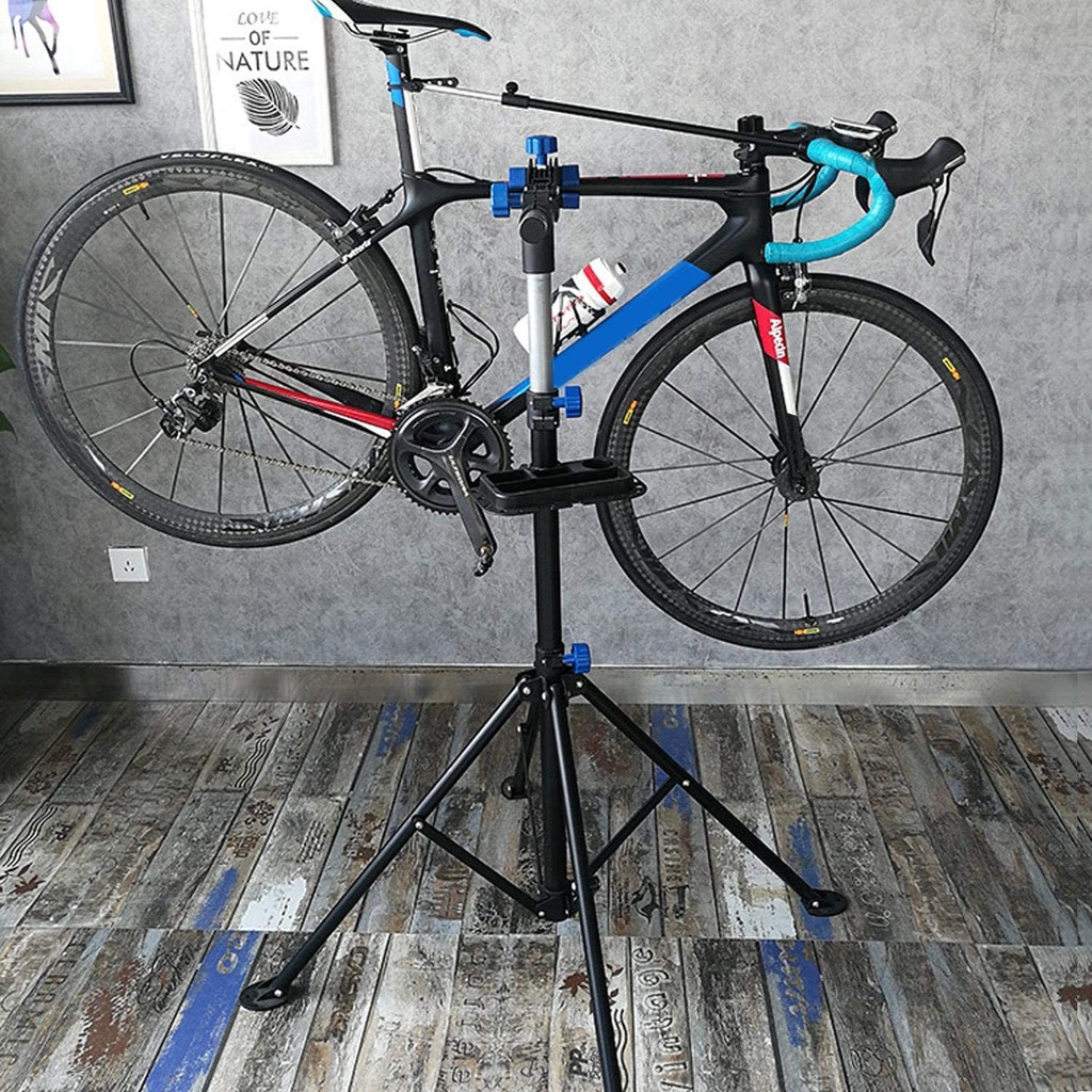 Pro Mechanic Bicycle Repair Workshop Stand Foldable Maintenance Rack w ...
