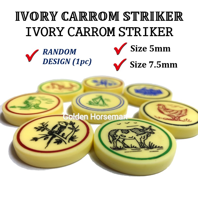 IVORY CARROM STRIKER (1pc) MAN MADE IVORY | Shopee Singapore