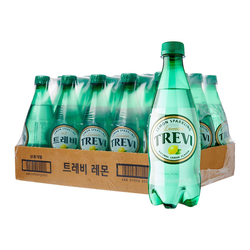 LOTTE Trevi Sparkling Water Lemon - Case Bundle (40 x 500ml) [Free ...
