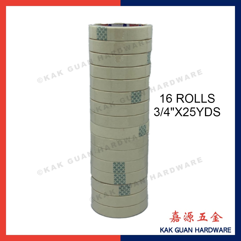 BUNDLE SALE MASKING TAPE 3/4", 1", 1.5", 2" | Shopee Singapore