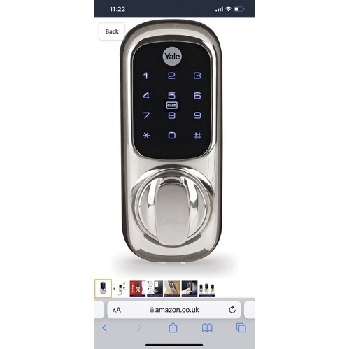 Yale Keyless Connected Smart Door Lock (Chrome) | Shopee Singapore