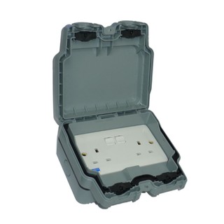 FYM IP66 Weatherproof Waterproof Single Double Switch Socket Outlet 13A ...