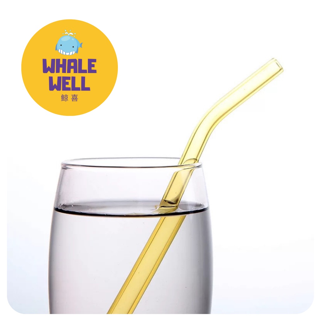 Colourful Reusable Beverage Drinking Straw High-borosilicate Glass ...