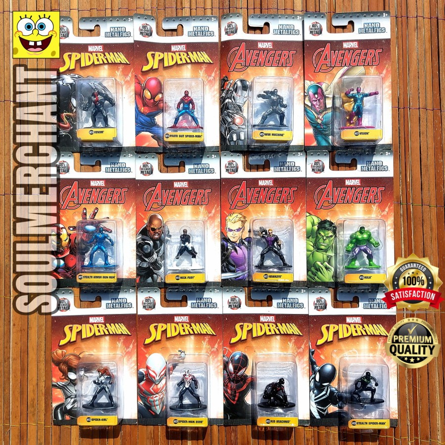 JADA NANO MARVEL AVENGERS SPIDERMAN DUS 24 PCS SPIDERMAN VENOM IRONMAN ...