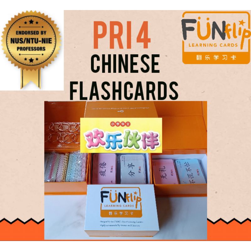 2025 P4A P4B FUNflip Learning Cards Chinese Flashcards 欢乐伙伴 | Shopee ...