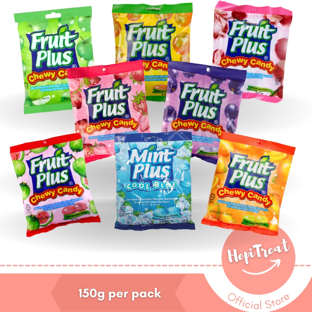 FruitPlus Chewy Candy Fruity Sweets - 150g | Shopee Singapore