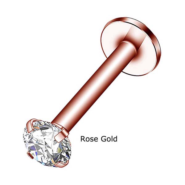 1piece Stianless Steel Labret Lip Stud Rook Helix Tragus Cartilage ...