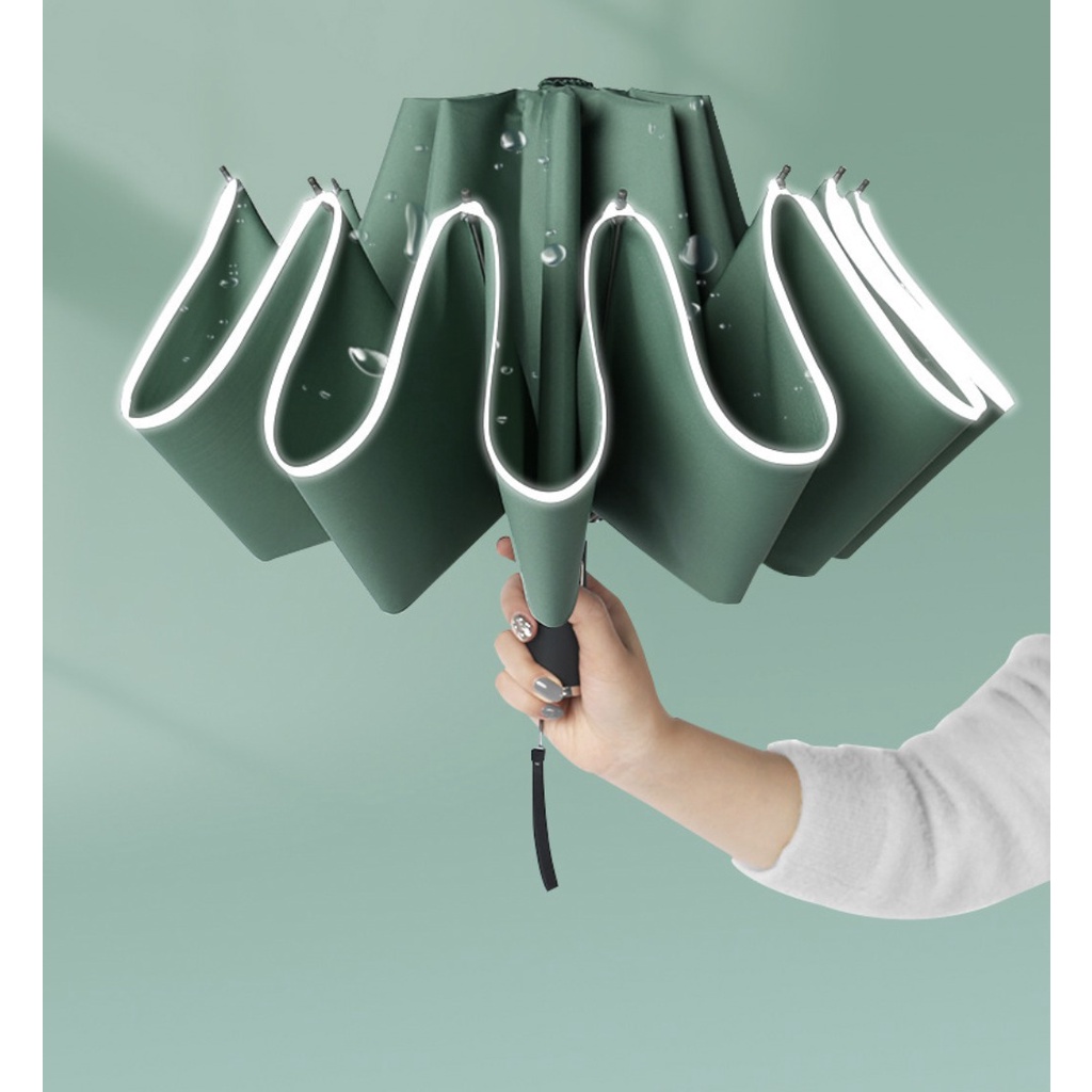 Sturdy Automatic Inverted Reverse Umbrella UV Portable Foldable UPF ...