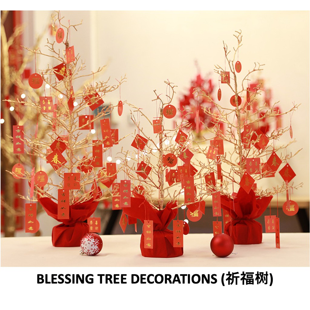 *SG Stocks* Fortune Blessing CNY Tree with red packets - Chinese New ...