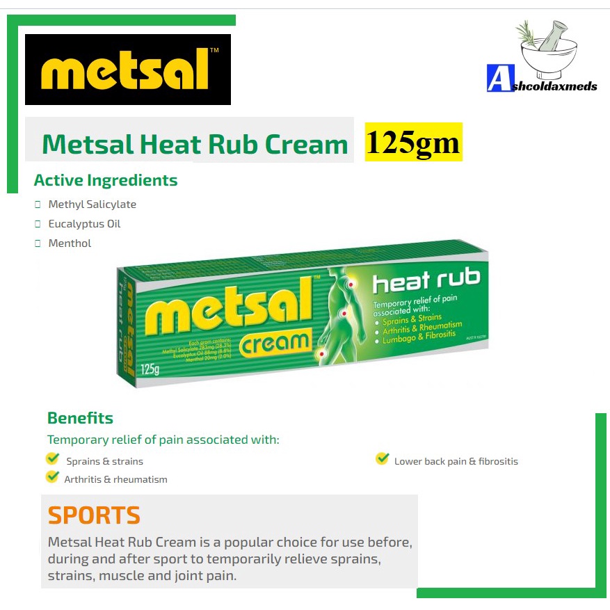 METSAL CREAM 50G (Join pain and relieves muscle tension) EXP03/2026 ...