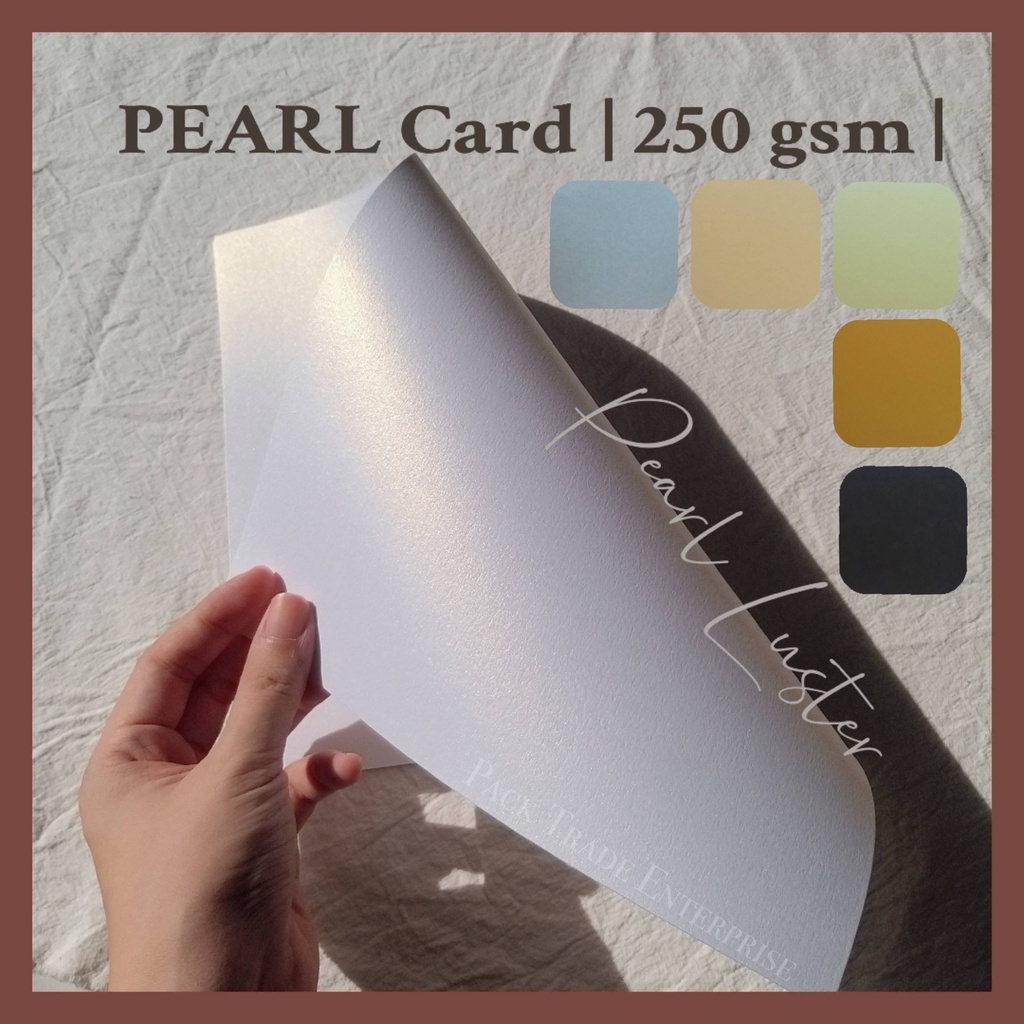 A6/ A5 / A4 Size Pearl Card / Metallic Card/ Metalic/ Kad Pearl / Kad ...