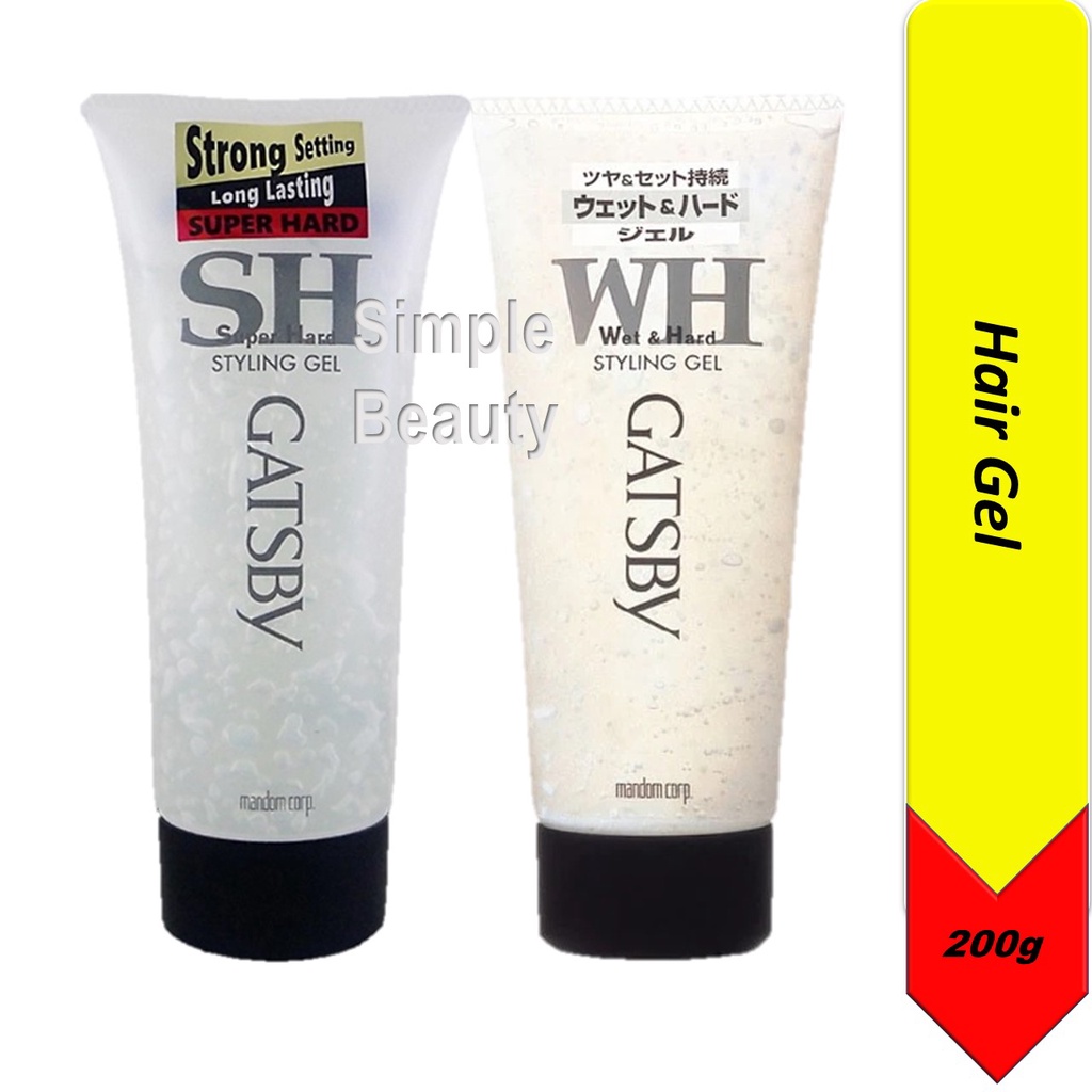 GATSBY Styling Hair Gel, 200g | Shopee Singapore