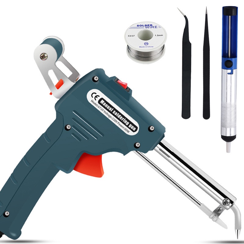 KIPRUN Auto Welding Automatic Feed Soldering Iron Gun, 220V 60W ...