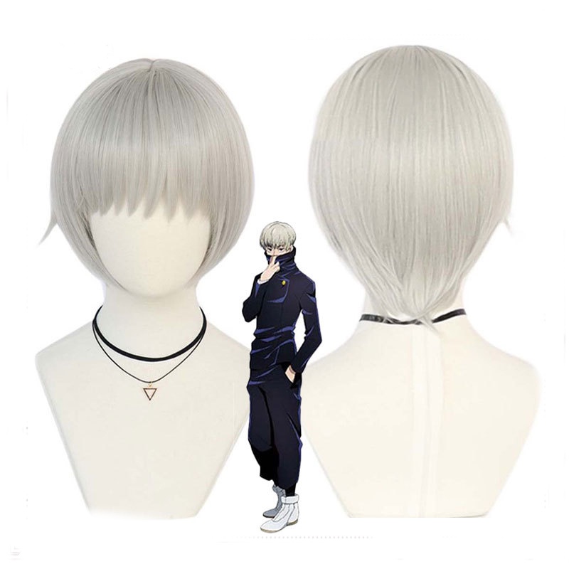 Anime Jujutsu Kaisen Toge Inumaki Outfit Cosplay Costume Top Pants Wig ...