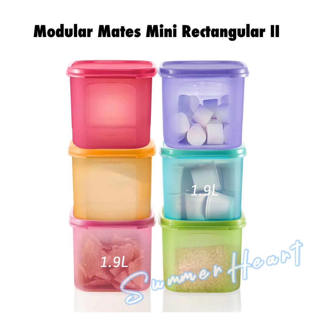 Tupperware Modular Mates Mini Rectangular II 1.9L (1PC) | Shopee Singapore