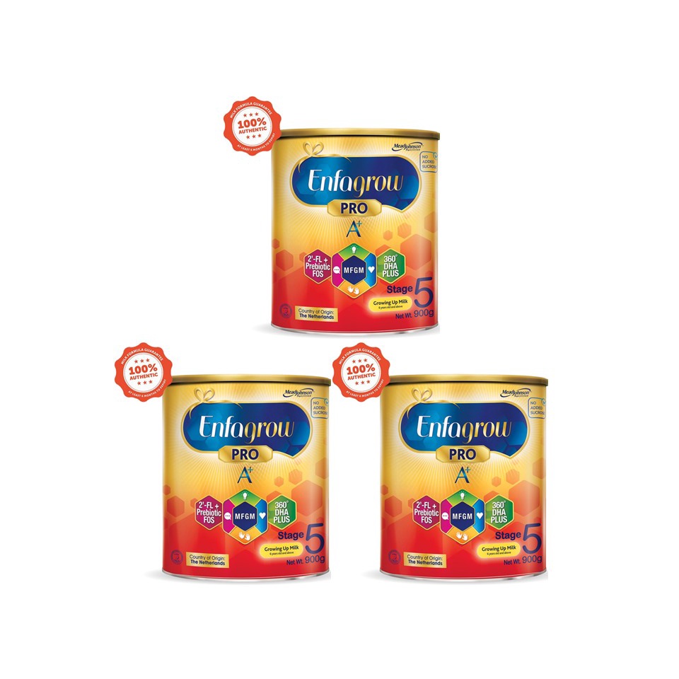 [Bundle of 3] Enfagrow Pro A+ Stage 5 Growing Up Milk Powder 360DHA ...