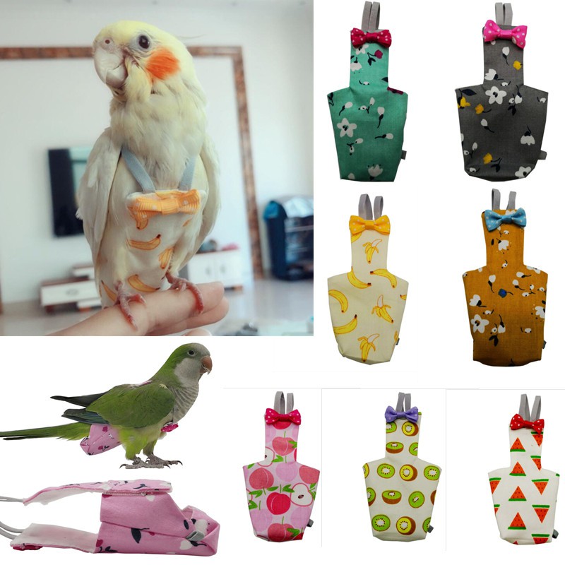 Pet Birds Parrot Diaper Clothes Parrot Flying Costumes Diaper Pet Bird ...