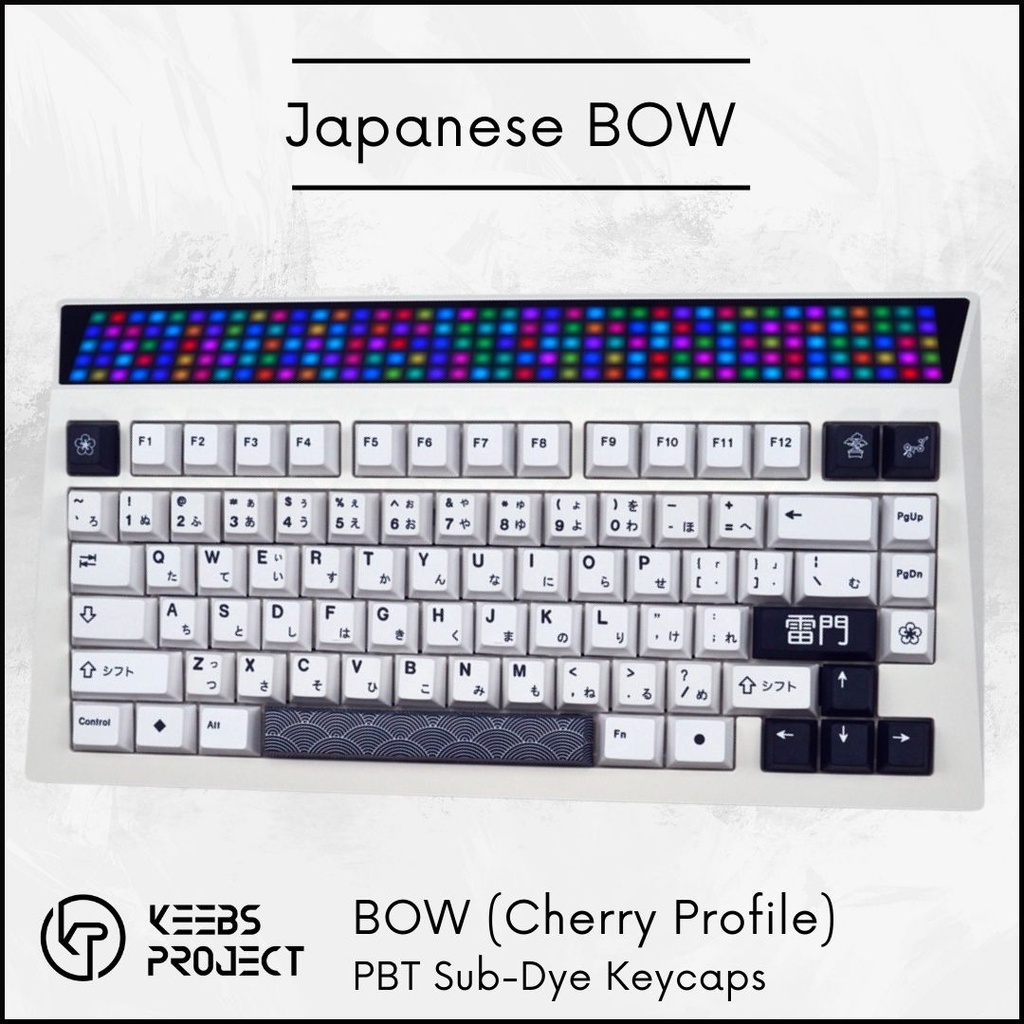 BOW Japanese Thunder Door Leimen PBT keycaps | 129 keys | Dye-Sub ...