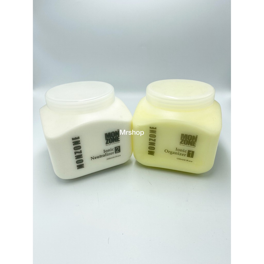 MONZONE Essential Straightening Rebonding Cream 1 + Neutralizer Cream 2 ...
