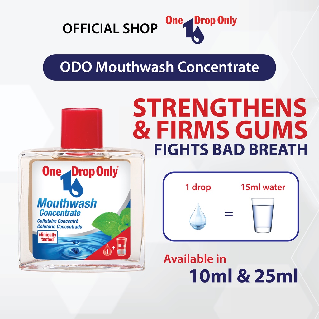 One Drop Only Mouthwash Concentrate 10ml / 25ml | Shopee Singapore