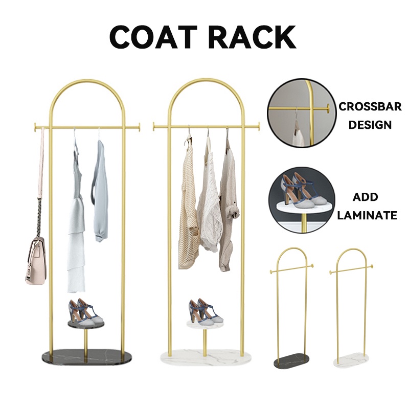 Nordic Coat Rack With Marble Base Floor-standing Coat Rack Hanger ...
