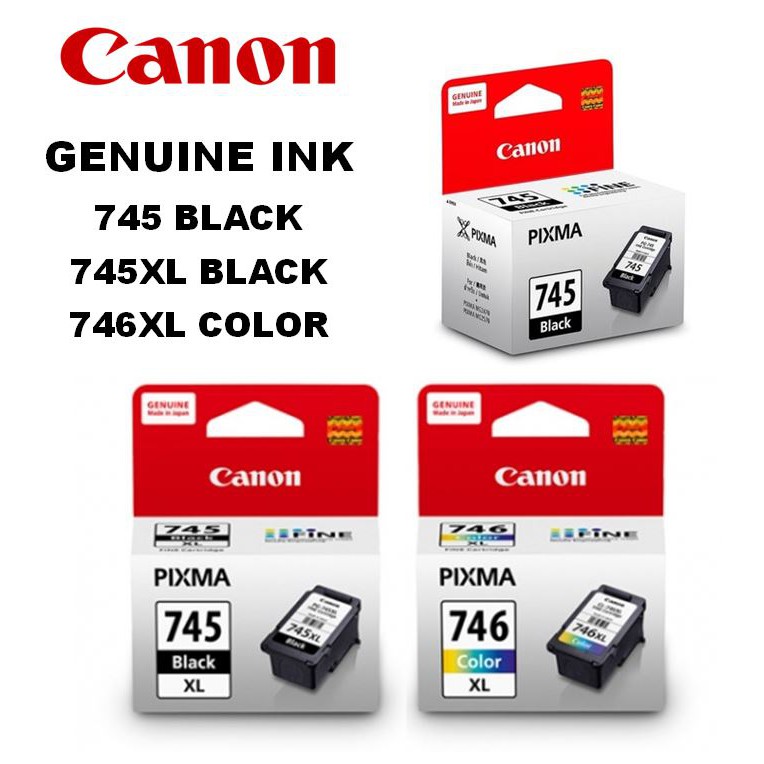 CANON ORIGINAL INK 745 745XL 746XL BLACK COLOR | Shopee Singapore