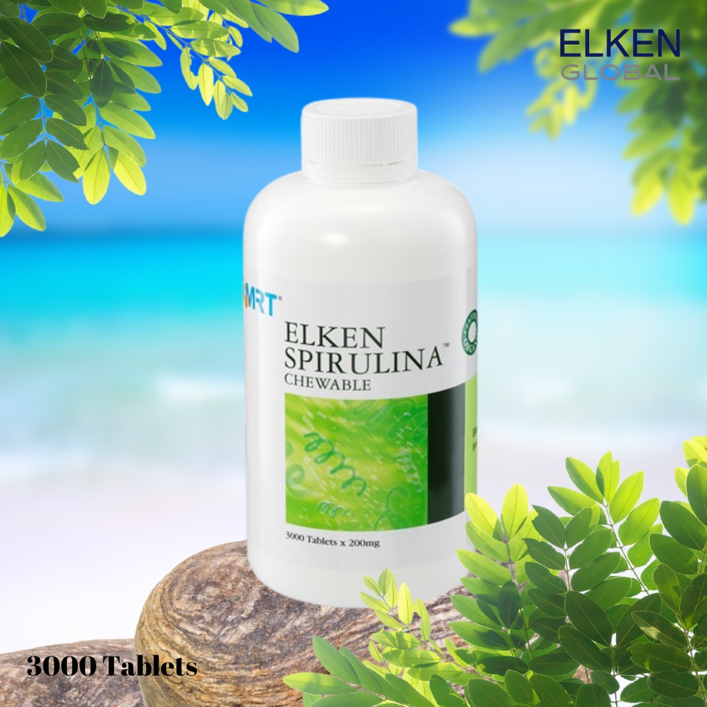 Elken Spirulina (3000 Tablets) - Enhances Your Body Resistance Against Viral Infection! | Shopee ...