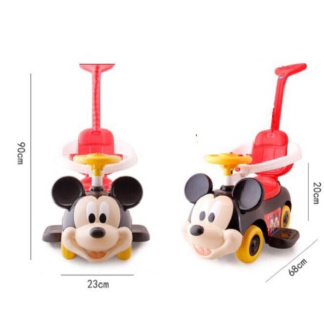 3 in 1 Disney mickey and minnie push car ride on walker with music ...