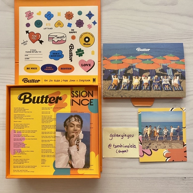 Bts kim taehyung butter peaches album with tae photocard - pc tae beach ...