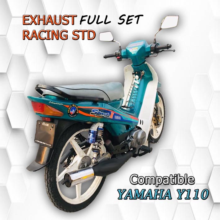 Standard Racing Exhaust Yamaha Y110 | Shopee Singapore