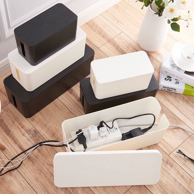 Cable Storage Organiser Management Box Organizer Extension Socket Plug ...