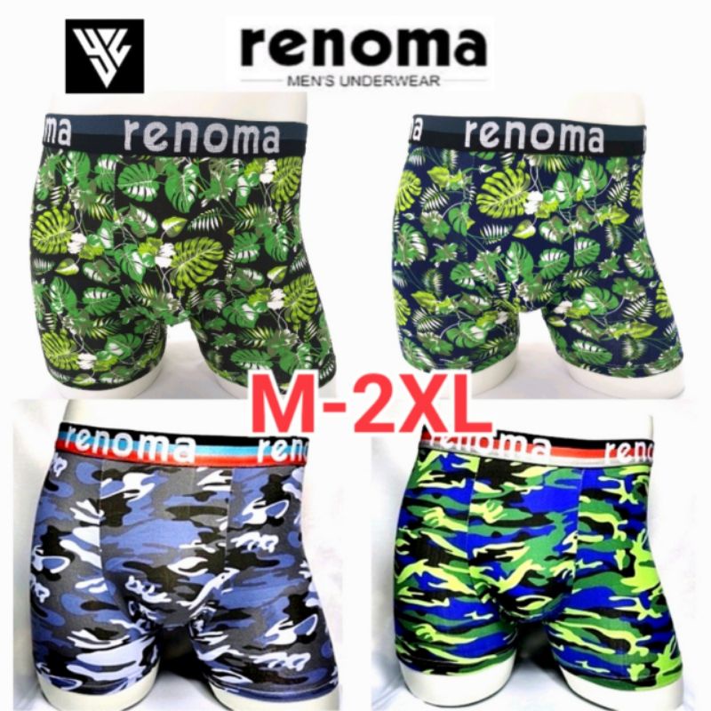 BL8806 Renoma Boxer Army 1pack 3pcs Men Boxer / Body Love 100% combed ...