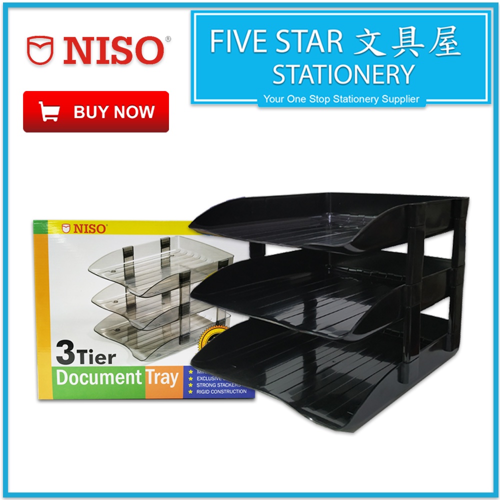 fivestar2u 3 Tier Document Tray Polish Exclusive Design Office School ...