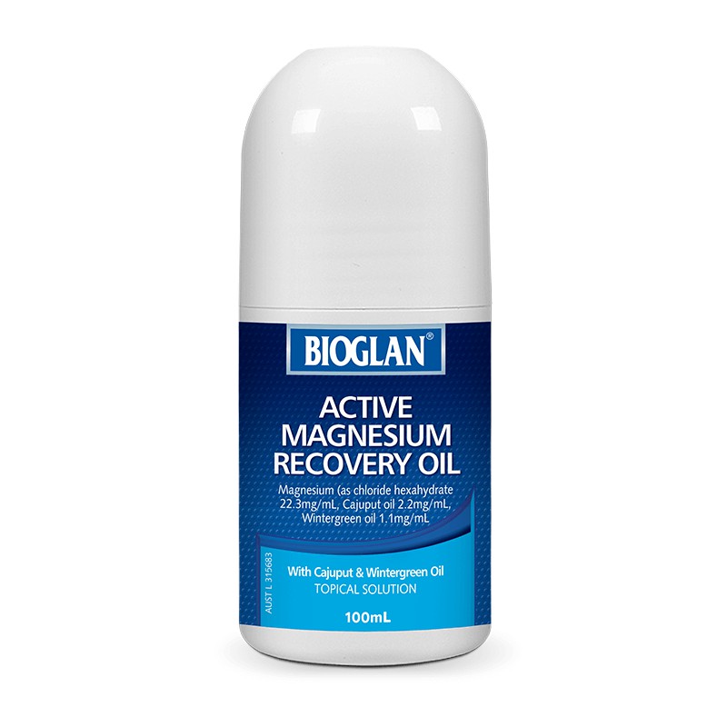 Bioglan Active Magnesium Recovery Oil 100ml - EXP08/23 - muscle ...