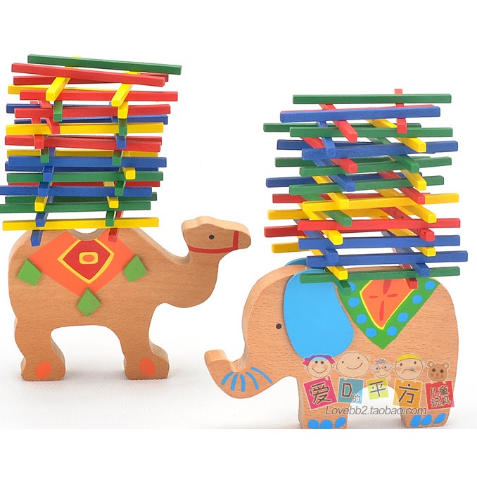 Image cute and colorful balance beam color stick game early education ...