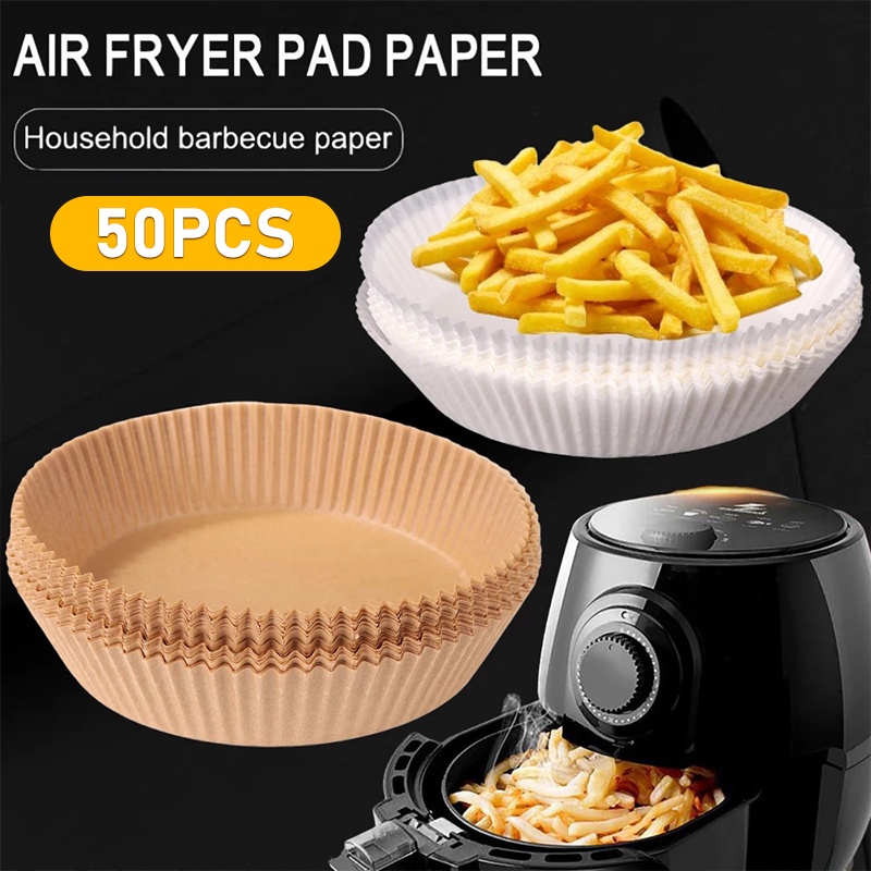 【SG STOCK】50/100pcs AirFryer Baking Paper Air Fryer Paper Airfryer ...