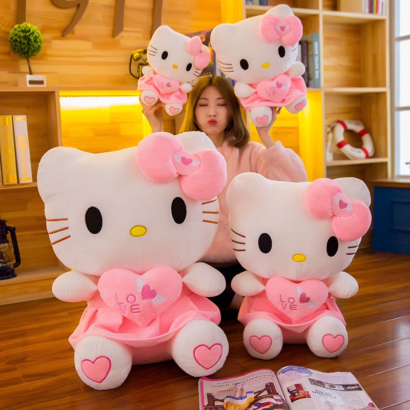 New Hello Kitty plush toy cat doll hug soft toy angel Hello Kitty rag ...