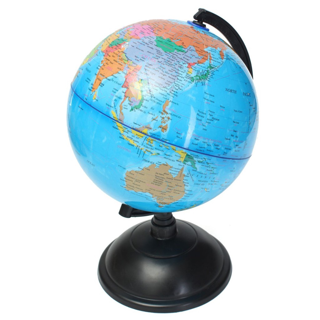 20cm Blue Ocean World Globe Map With Swivel Stand | Shopee Singapore