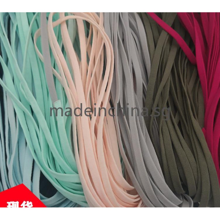 5mm Flat Elastic Band Colorful Ear Band DIY Mask Earloop (approx ...