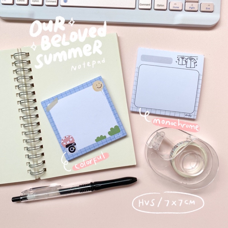 Our Beloved Summer Goods (Notepad and Sticker) | Shopee Singapore