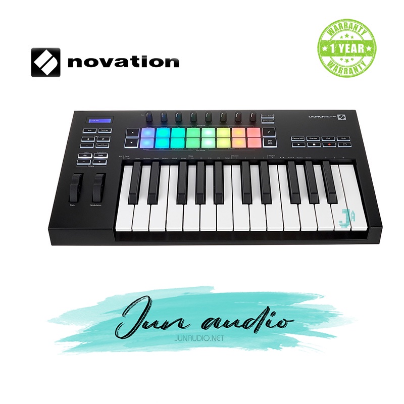 Novation Launchkey 25 MK3 25-key keyboard controller with pad (100% ...
