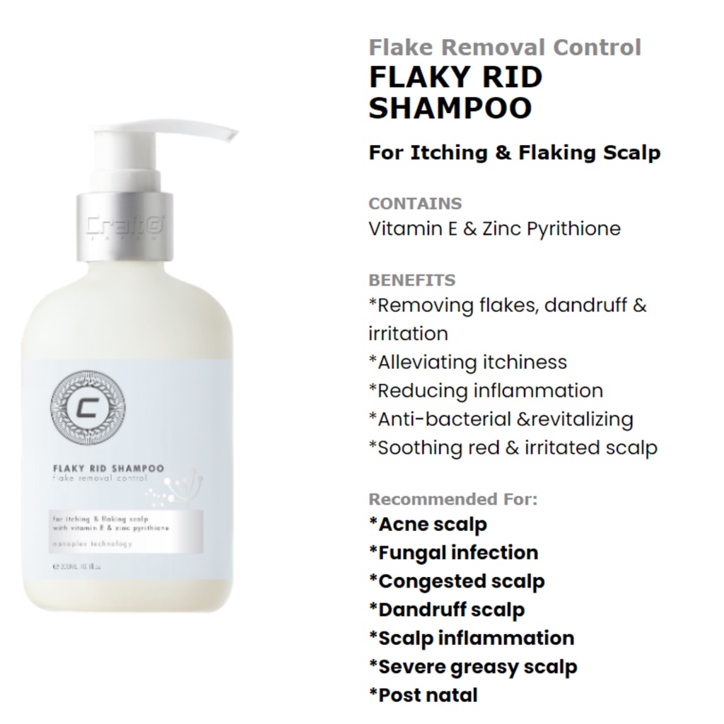 CRAFT SCALP CARE |SCALP CLINIC|PRE-CLEANSER|DHT FACTOR| FLAKY RID ...