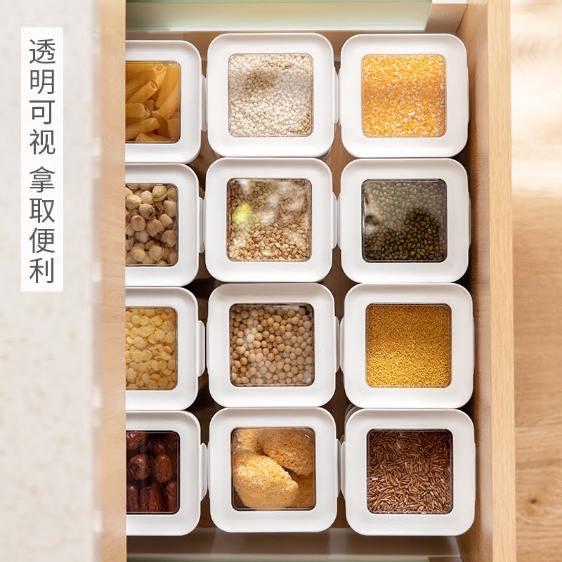 Stackable Airtight Food Container Food Storage White Cover | Shopee ...