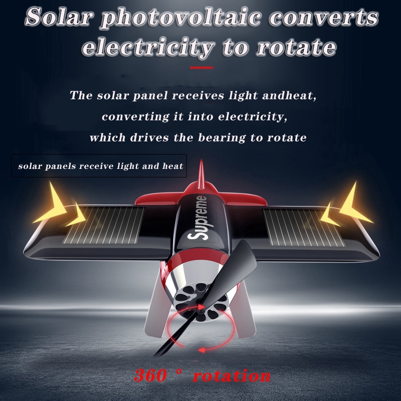 Car Fan Solar Energy Cool Down Airplane Fan for Home Living Office Car ...